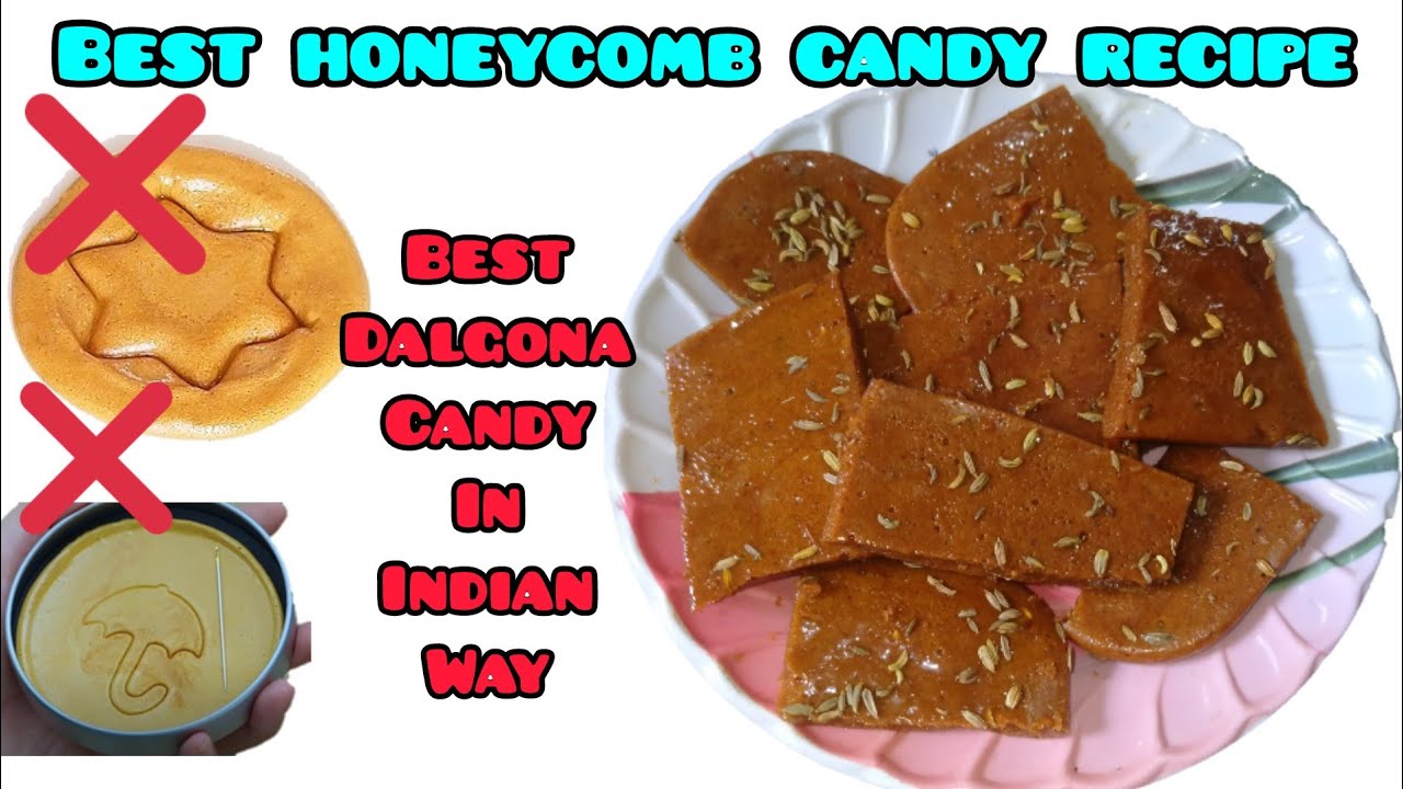 squid game honeycomb candy | dalgona candy recipe | honeycomb candy ...