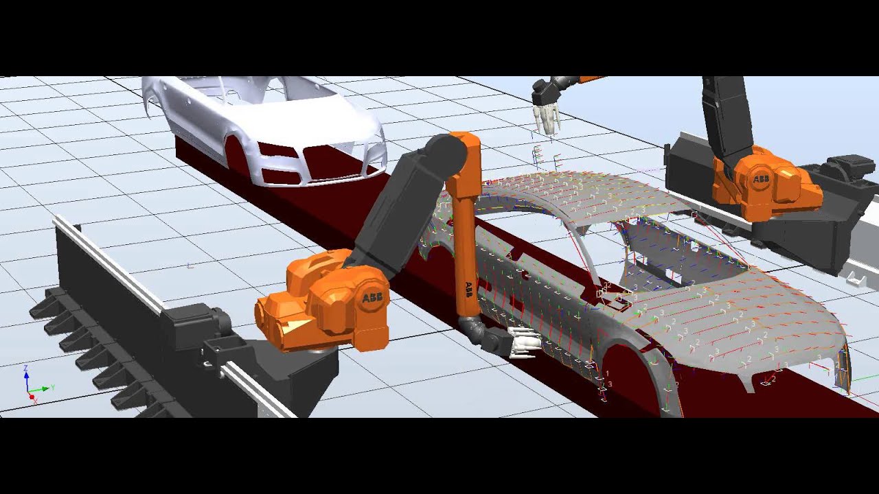 Audi A7 painting in RobotStudio - YouTube