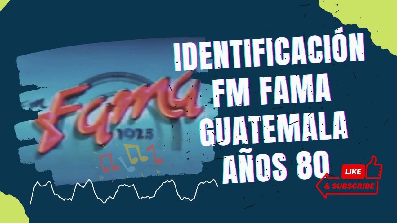 Identificación Fm Fama, Guatemala, años 80 - YouTube