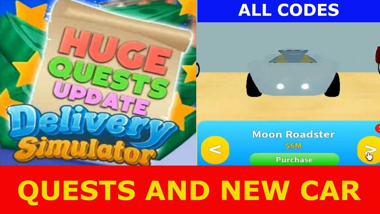 NEW UPDATE * QUESTS AND NEW CAR * [ 📜Quests ] ALL CODES! Delivery ...
