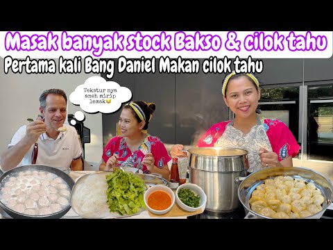 MASAK BANYAK STOCK CILOK TAHU & BAKSO || PERTAMA KALI BANG DANIEL MAKAN CILOK TAHU