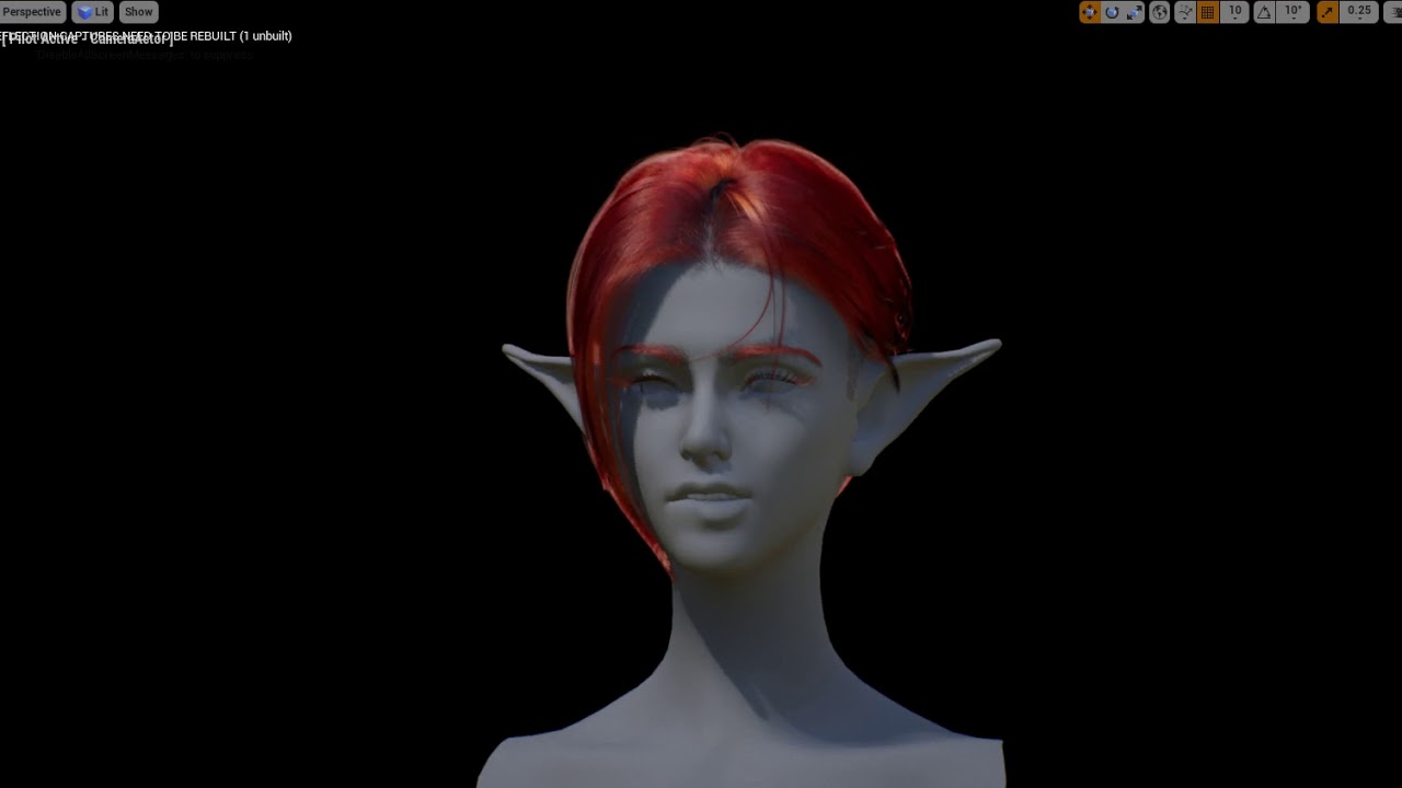 hair ue4 - YouTube