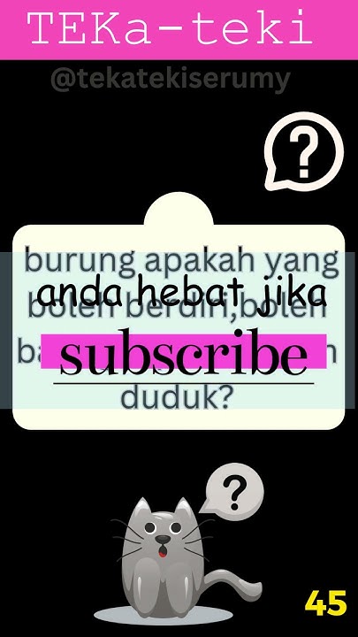Teka teki lucu seru 44 #quiz #malaysia #kuiz - YouTube