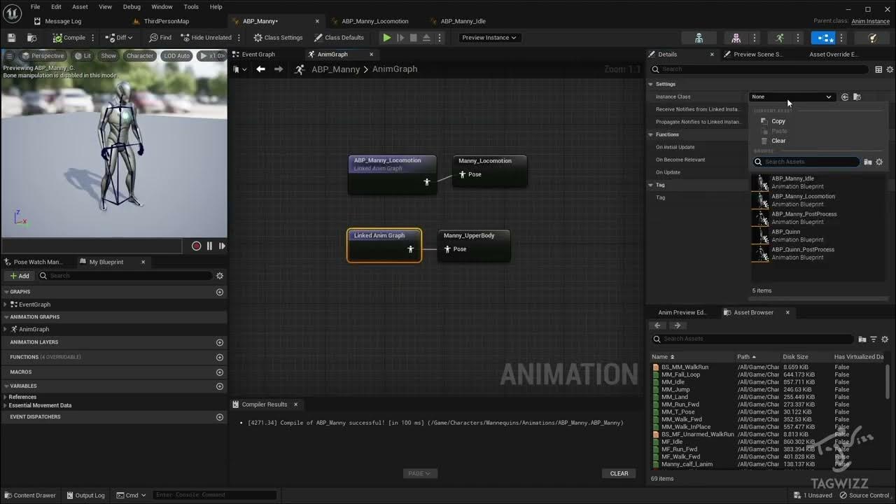 How to Animate Your Character - Linked Animation Graph (UE5) - YouTube