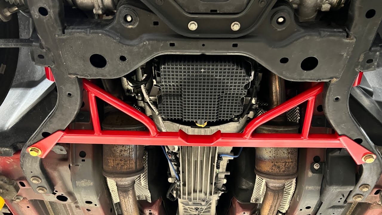 BMR SUBFRAME BRACE INSTALL S550 MUSTANG - YouTube
