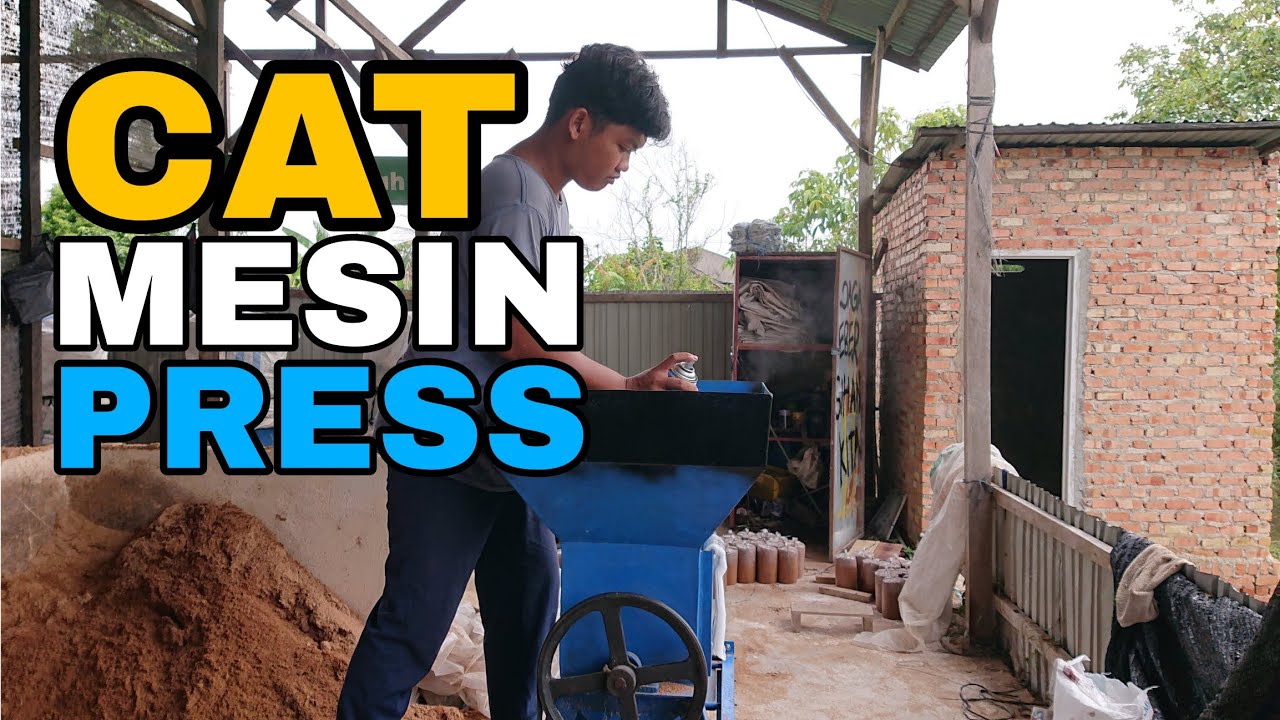 CAT ULANG MESIN PRESS - YouTube