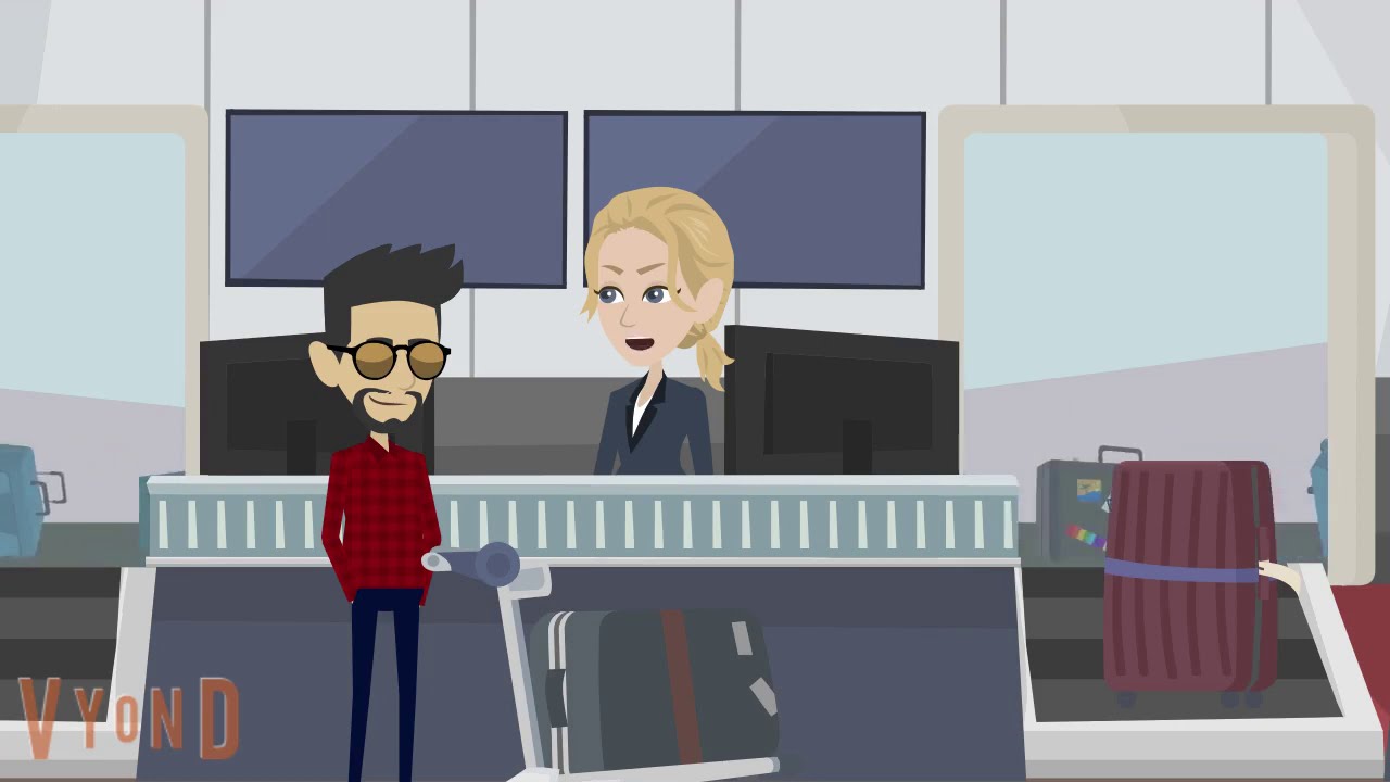 Japanese Mini Dialogue - Lesson 1 - Airport check in - YouTube