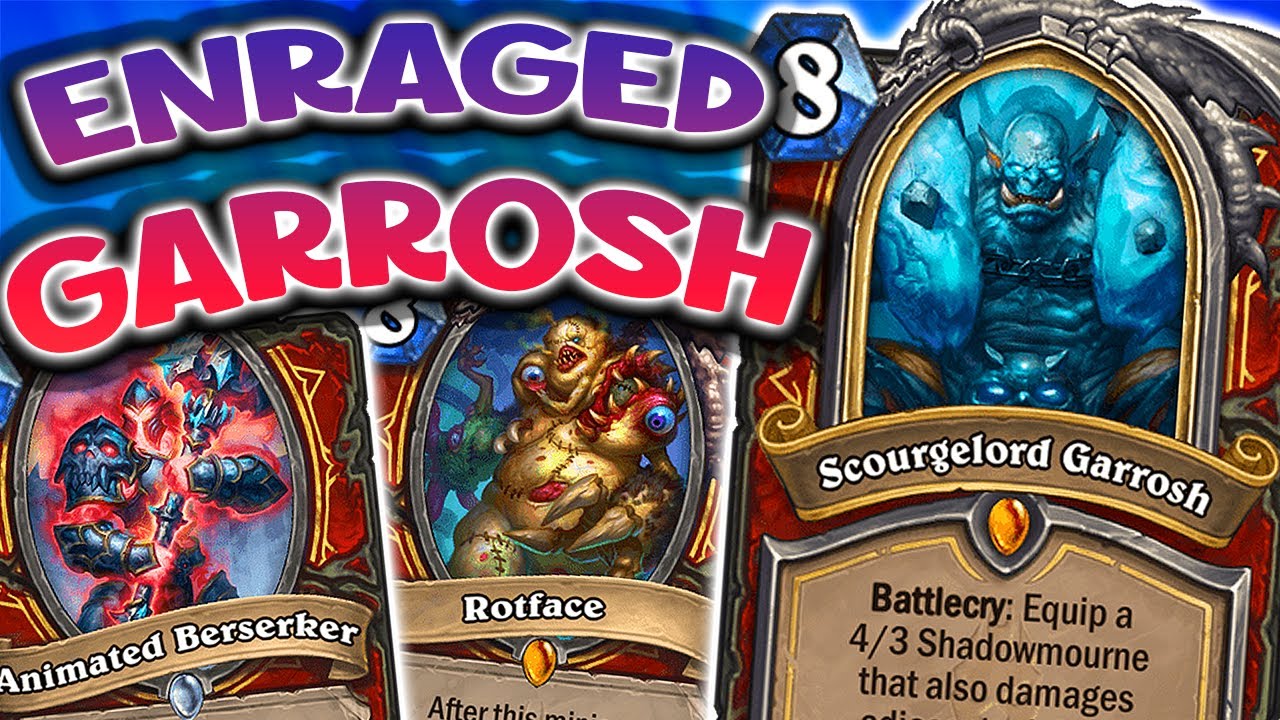 Rotface and Scourgelord Garrosh in Enrage Warrior | Hearthstone - YouTube