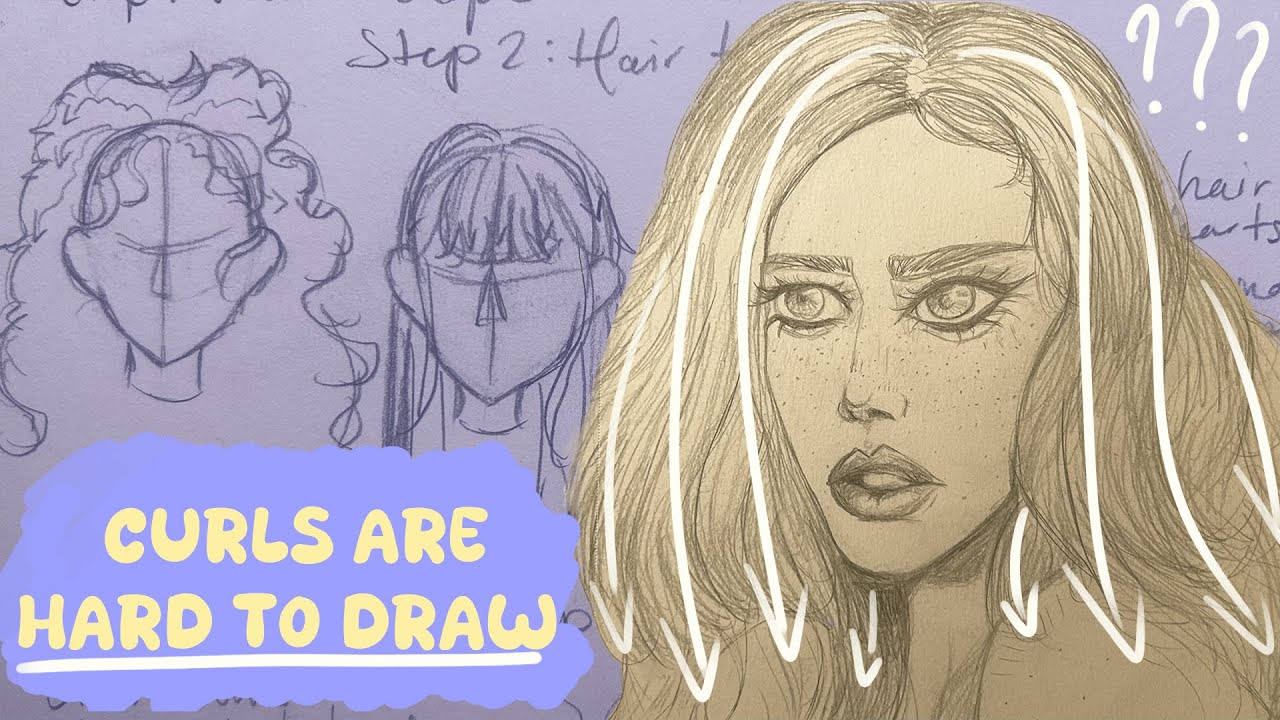 I had to unlearn how to draw hair after a decade, and it was NOT easy ...