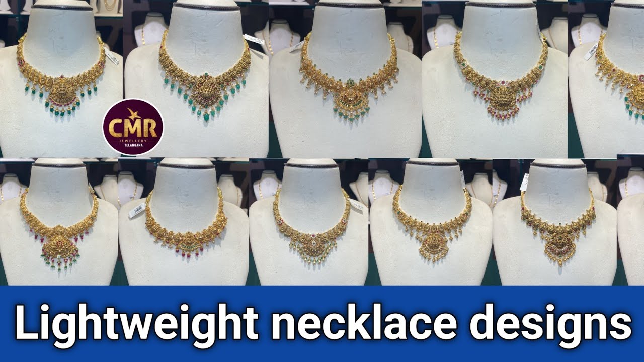 Lightweight antique necklaces//gold necklace designs/kotha bangaru ...