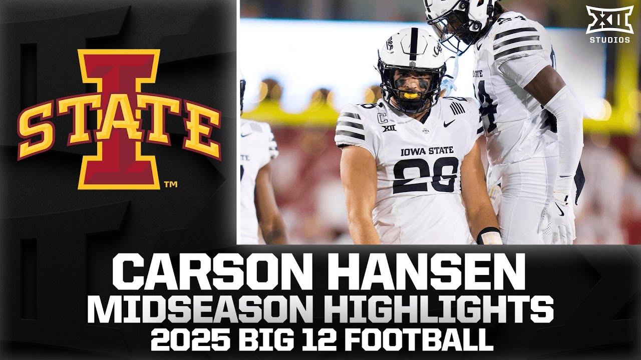 Carson Hansen Midseason Highlights | 2025 Big 12 Football - YouTube