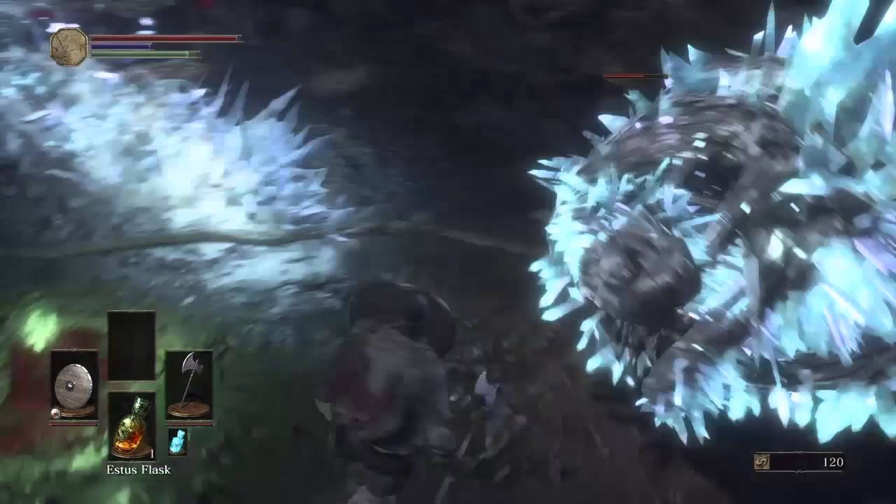 DS3 lizard boss with a noob - YouTube