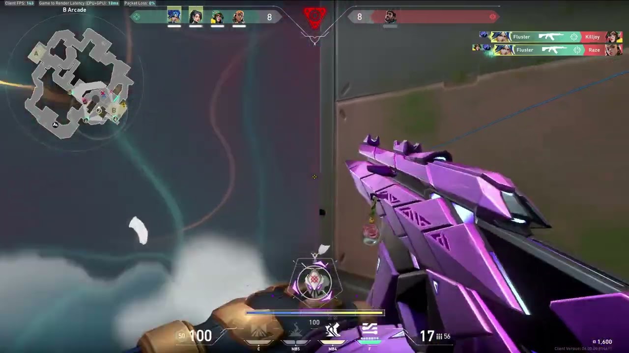 4K on fracture - HEADSHOT through SMOKE (#valorant clip) - YouTube
