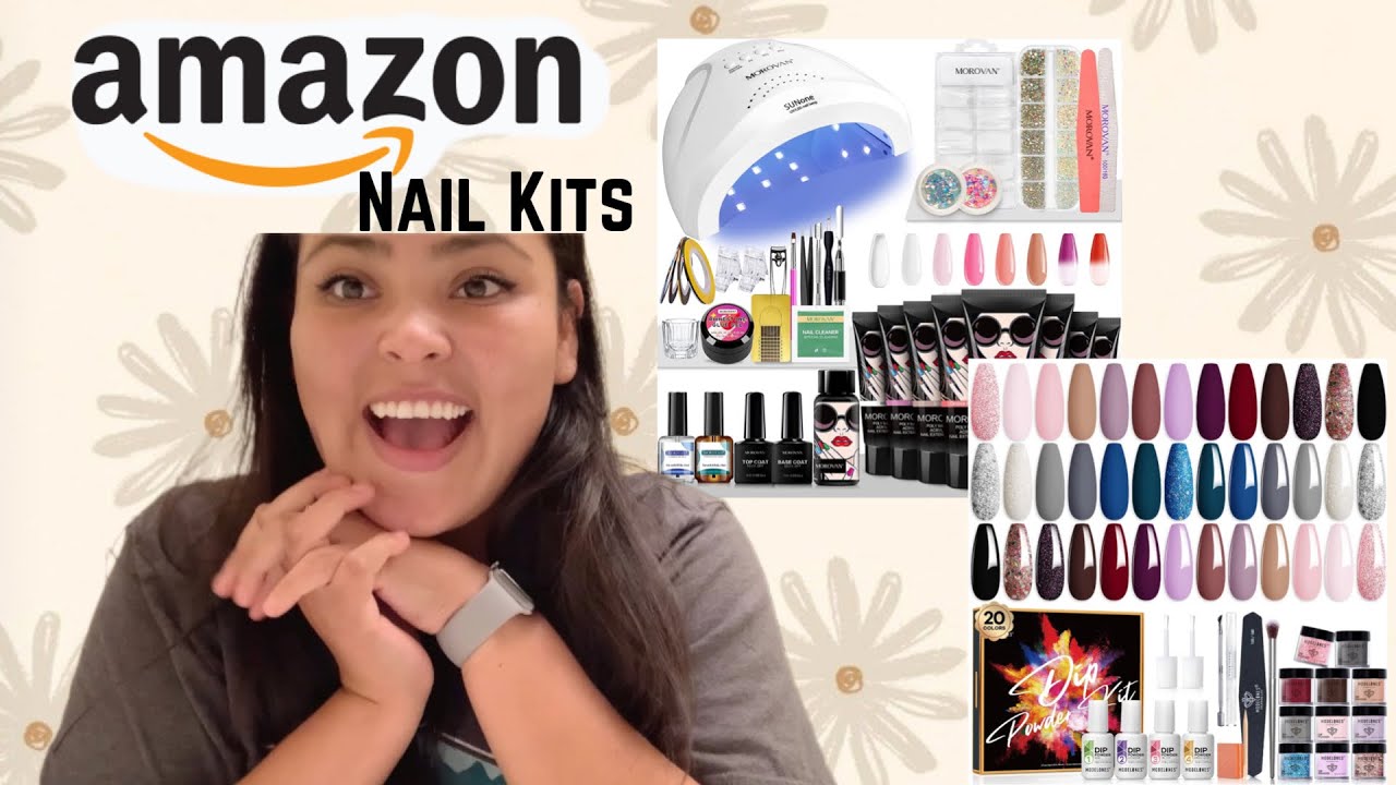 Amazon Haul | first time purchasing a polygel nail kit and dip powder ...