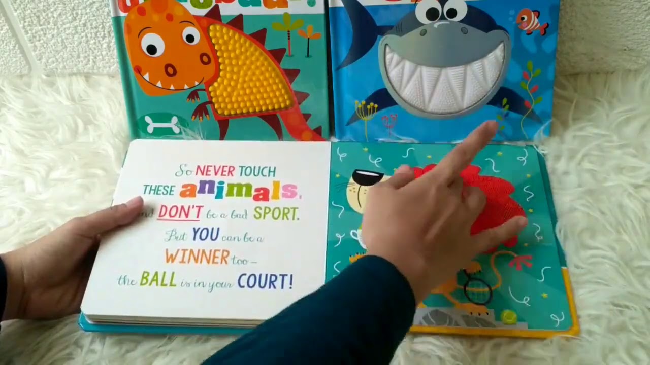 Never Touch (Touch and Feel Board book) (PANDA, SHARK AND DINOSAUR ...