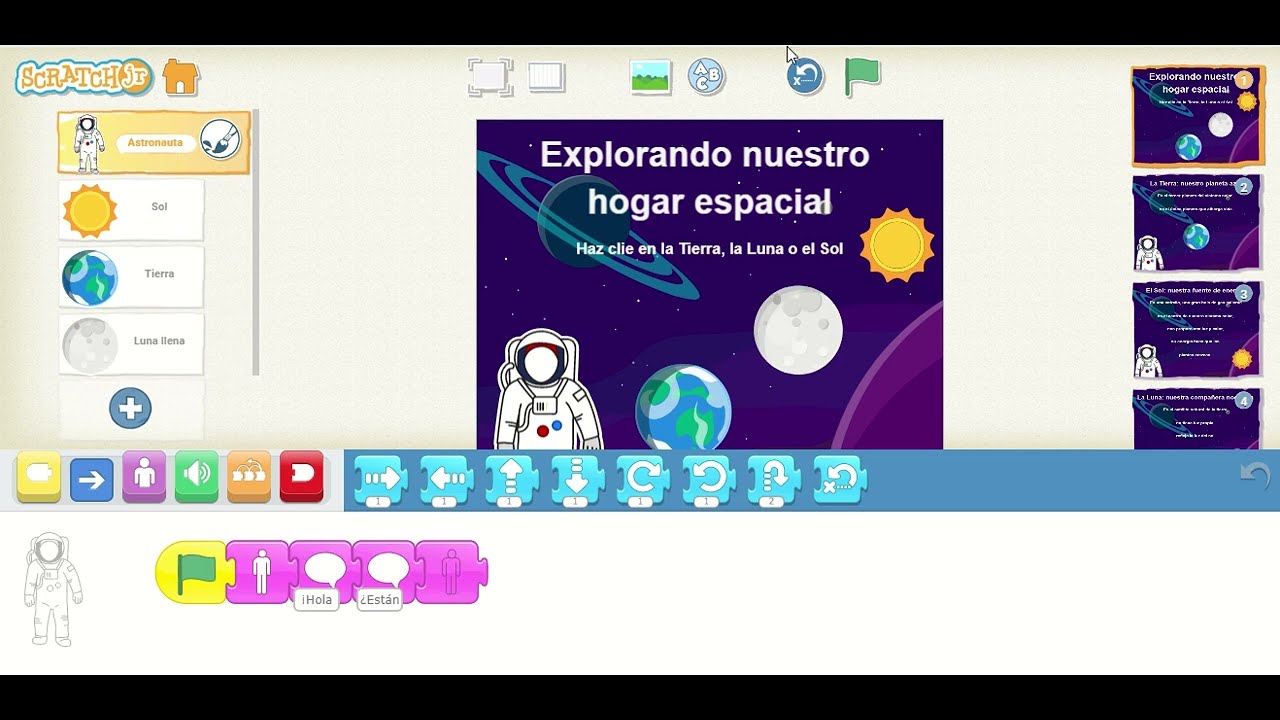 Ejercicio ScratchJR - YouTube