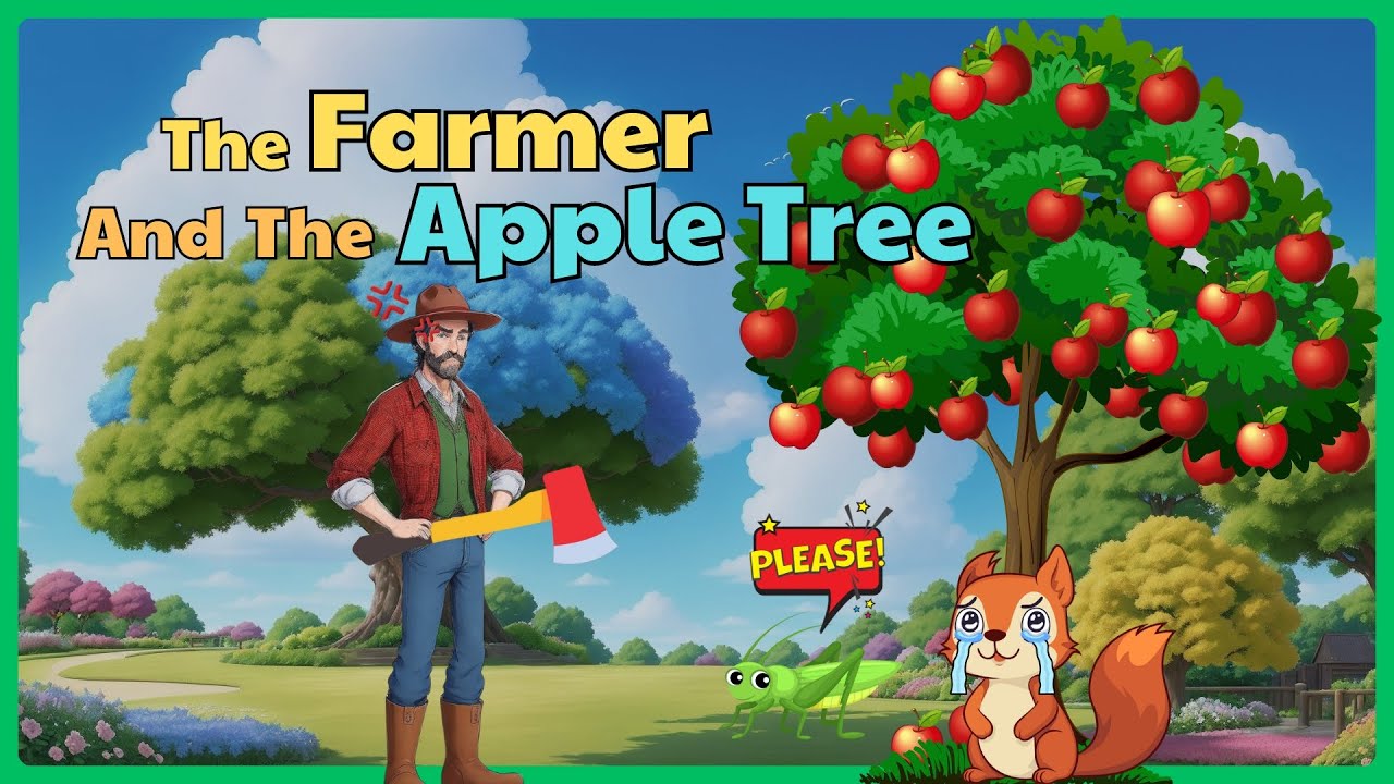 Learn English Through Story: The Farmer and The Apple Tree | Kids ...
