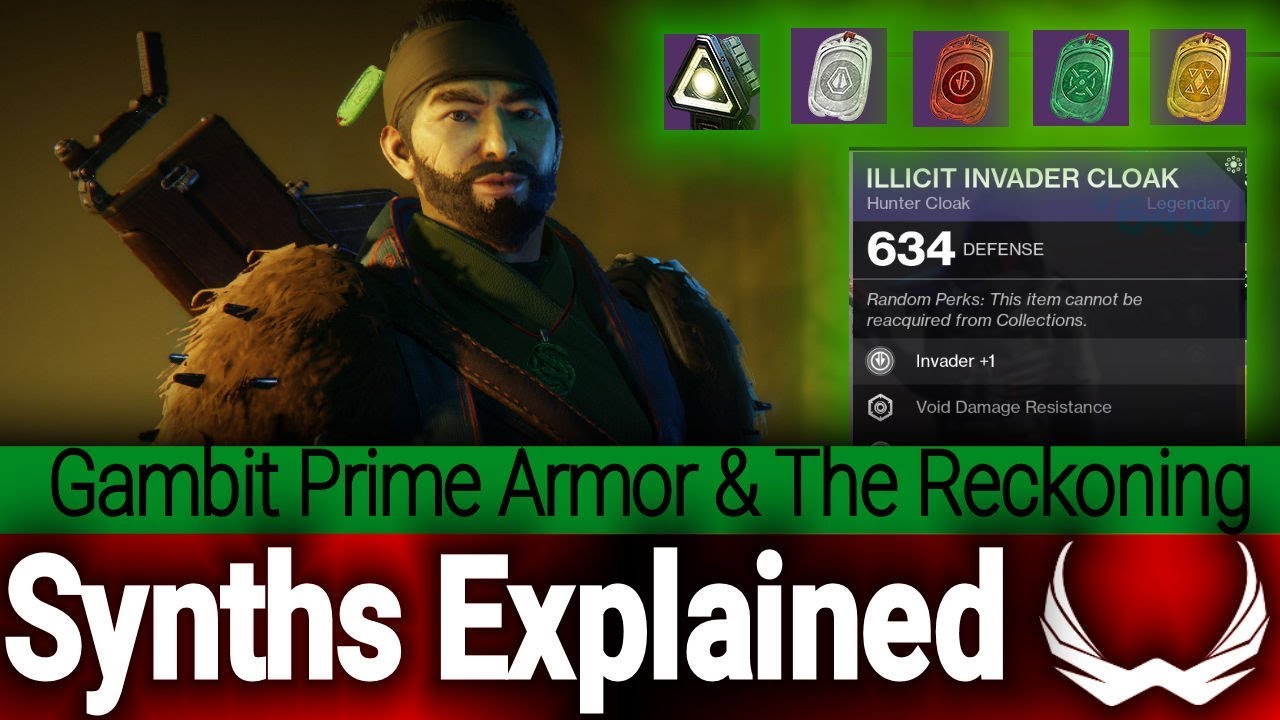 Destiny 2:- Gambit Prime Armour & The Reckoning Synths Explained - YouTube