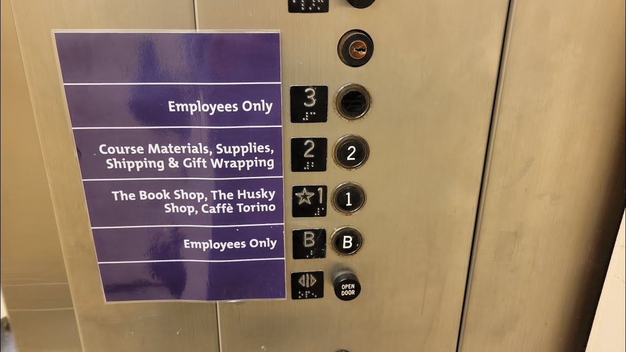 1977 Otis Lexan Hydraulic Elevator | UW Bookstore | Seattle WA - YouTube