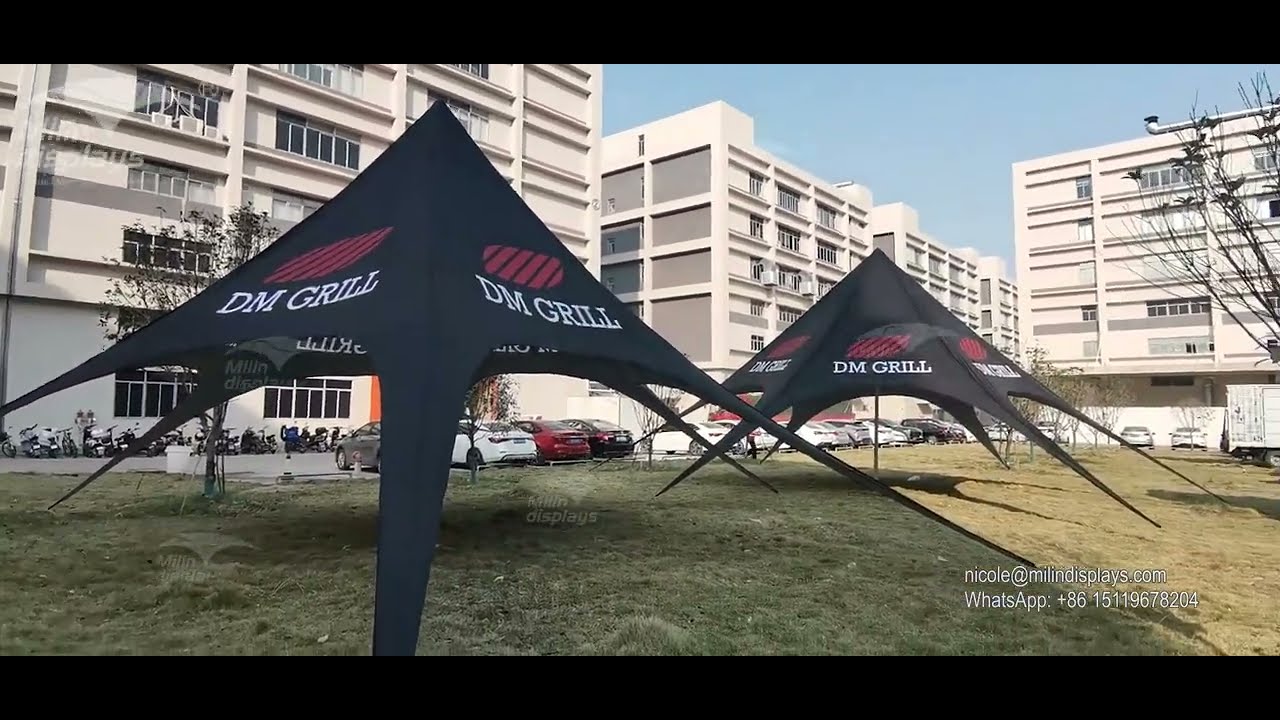 Custom Eye-Catching Camping Single Pole Marquee Star Wedding Tent Party ...