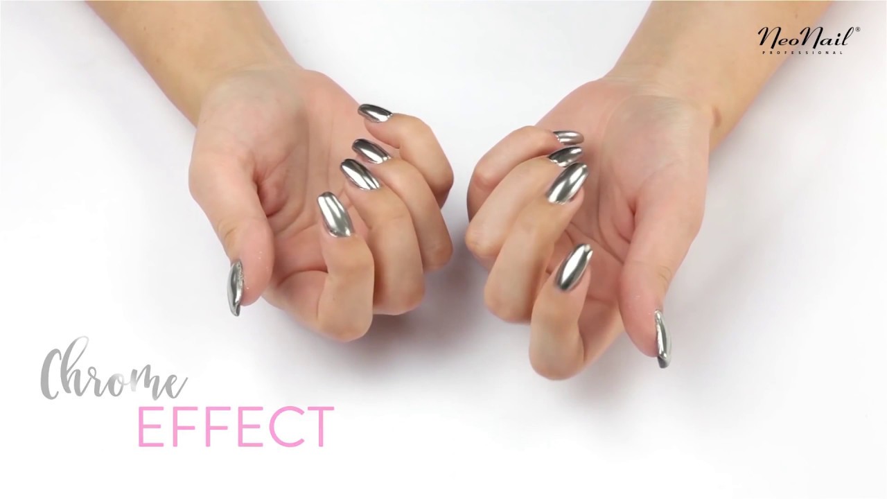Пигмент-втирка Chrome Effect (серебро) от NeoNail - YouTube