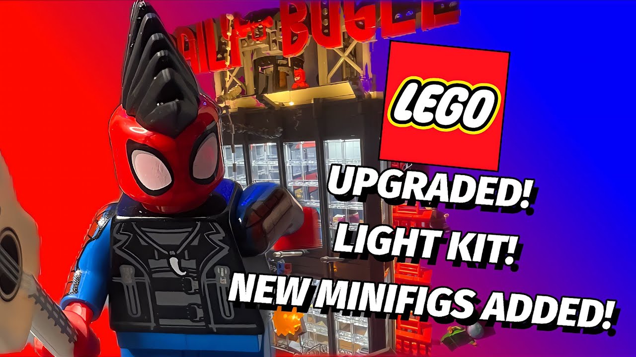 Ultimate LEGO Daily Bugle Upgrade: Light Kit & Spider-Verse Heroes vs ...