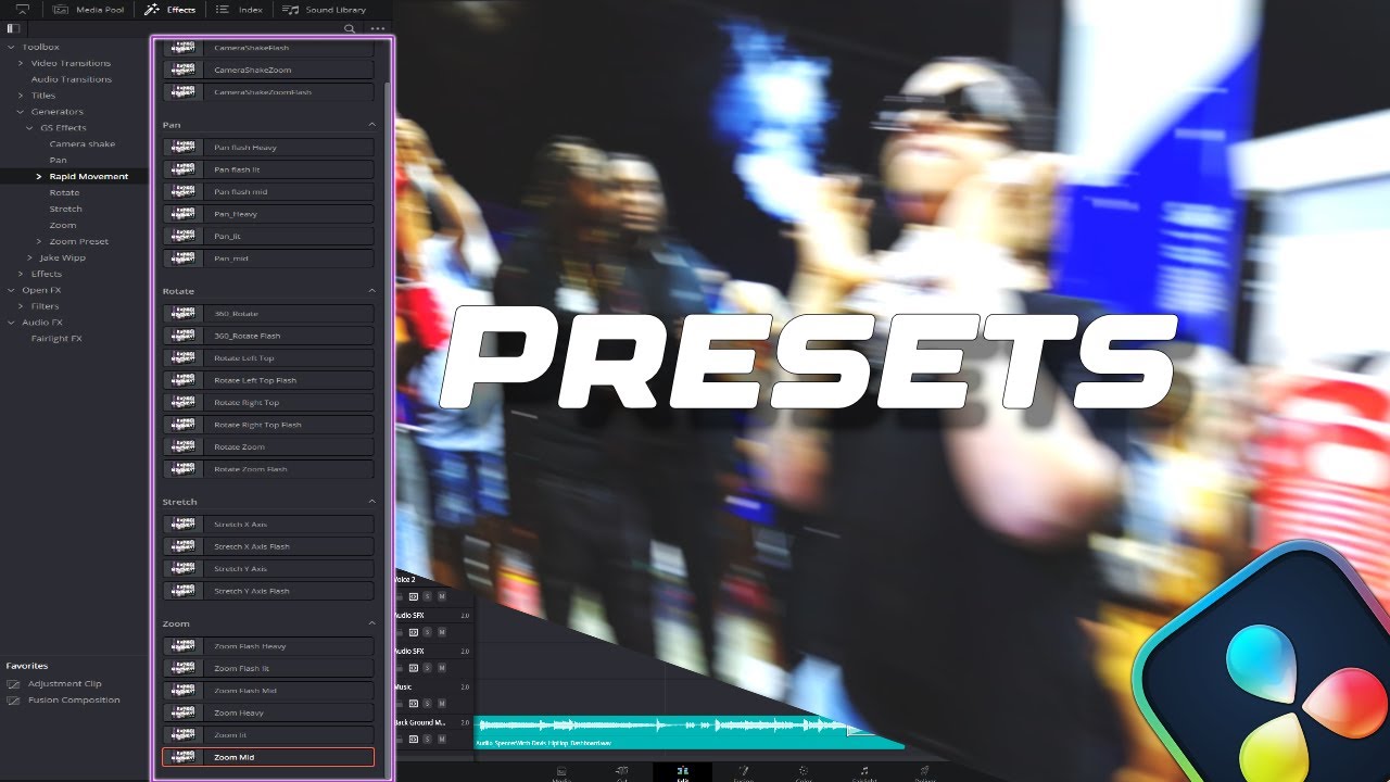 Boost Your Edits with Rapid Moving Effects! DaVinci Resolve 18 - YouTube