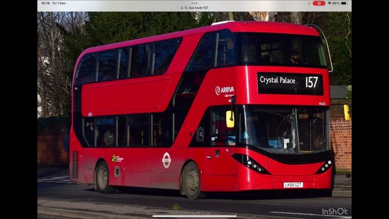 Last day of bus route 157 operated by ARRIVA 😭😭 - YouTube