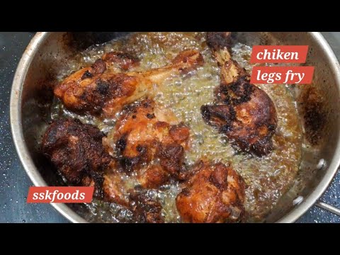 chiken legs fries |chicken leg fry | Tandoori style chicken leg piece ...