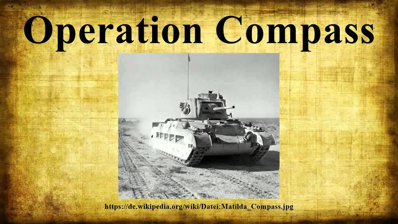 Operation Compass - YouTube