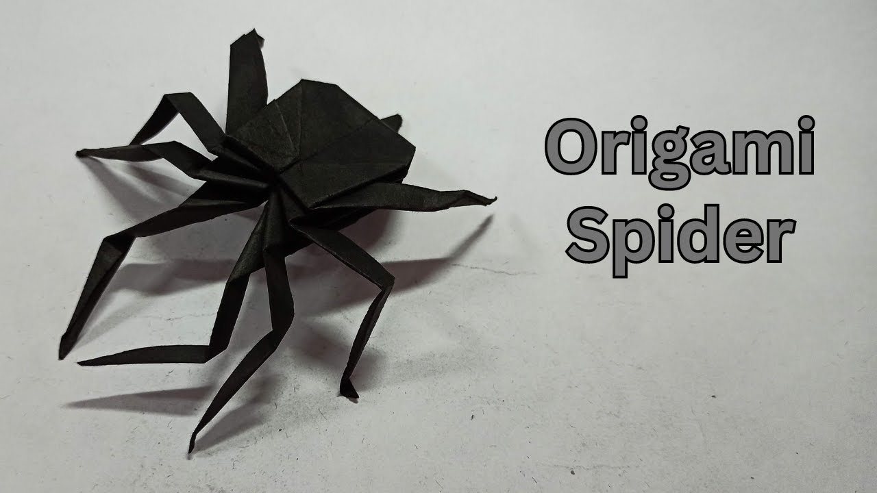 Origami Spider Tutorial: How to Fold a Creepy Crawly Paper Spider ...