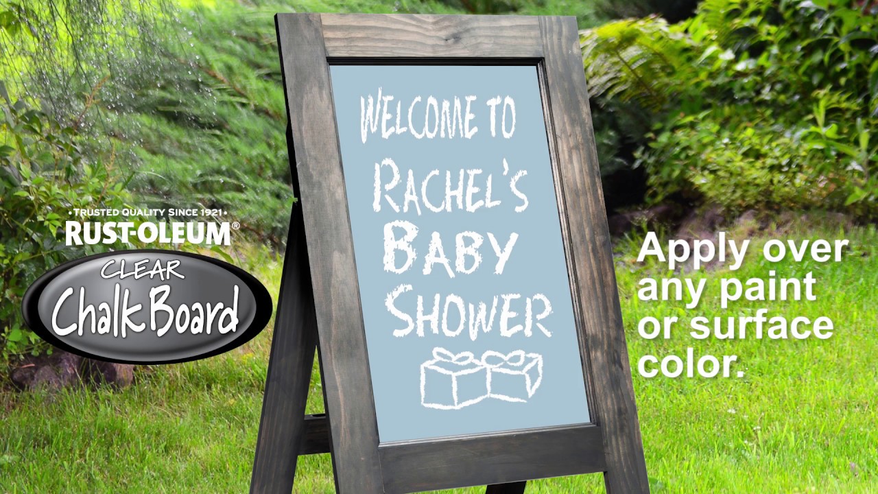 Rust-Oleum Clear Chalkboard Paint Goes Over Any Colour - YouTube