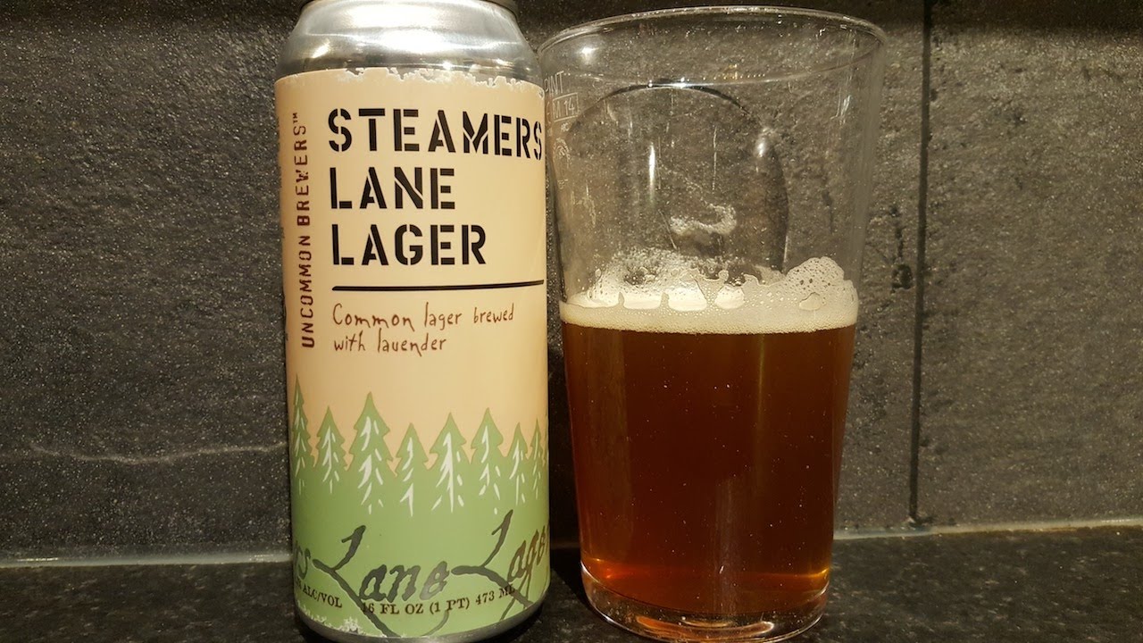 Uncommon Brewers Steamers Lane Lager | American Craft Beer Review - YouTube