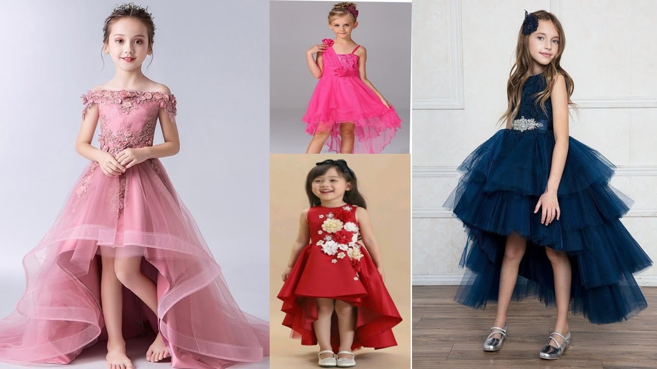 Princes frock ,baby tail frock ,beautiful up down frock, low high frock ...