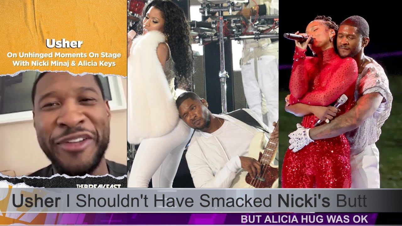 Usher I Shouldn't Have Smacked Nicki's 🍑 But Alicia Hug Was OK - YouTube