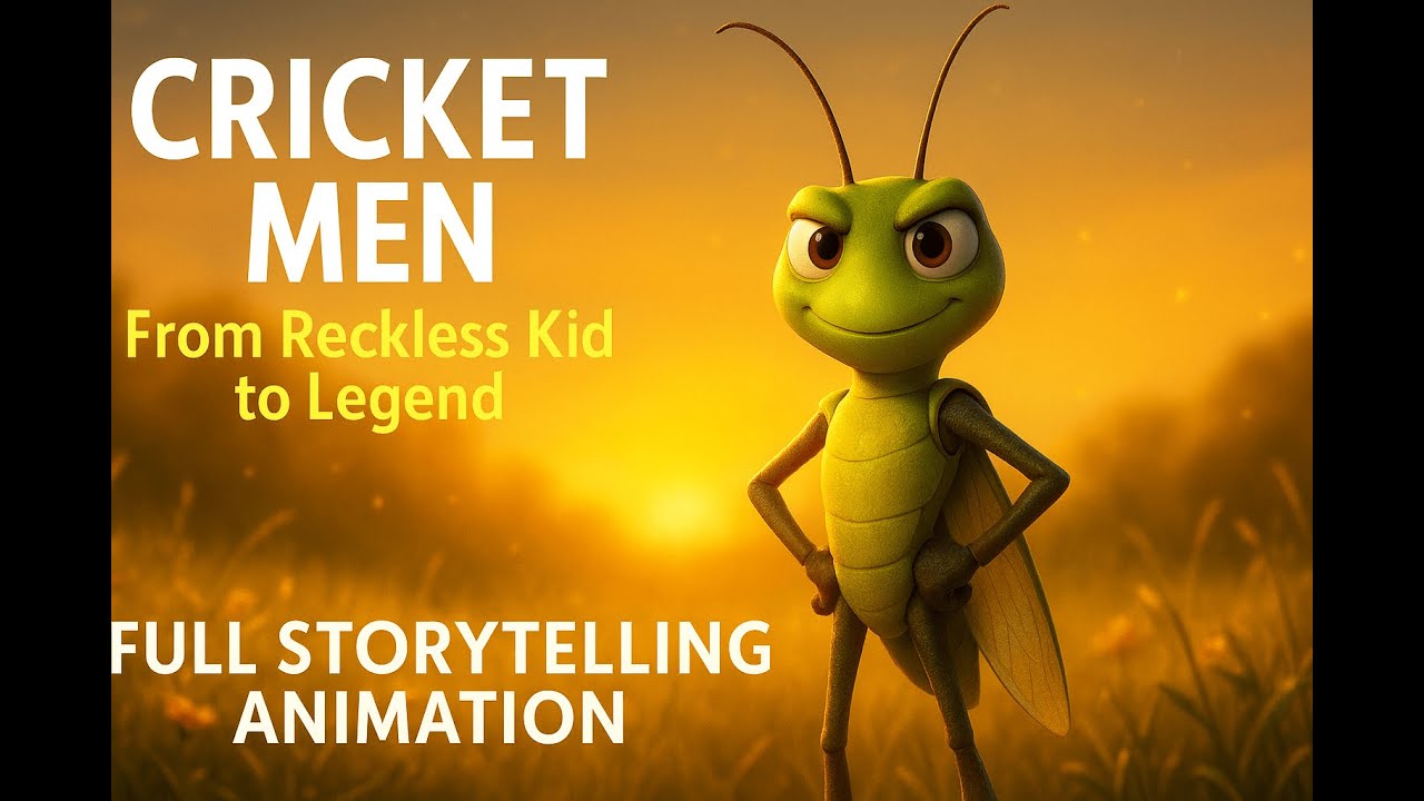 “Cricket Men: From Reckless Kid to Legend | Full Storytelling Animation ...
