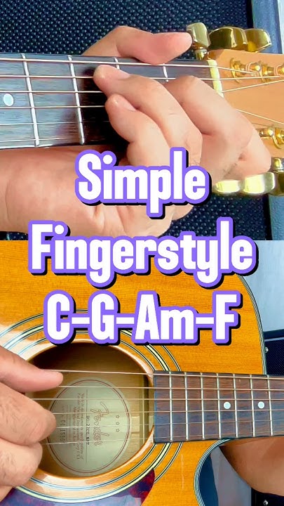 Beginner fingerstyle guitar chord progression in the key of C Major! Beautiful and simple! - YouTube