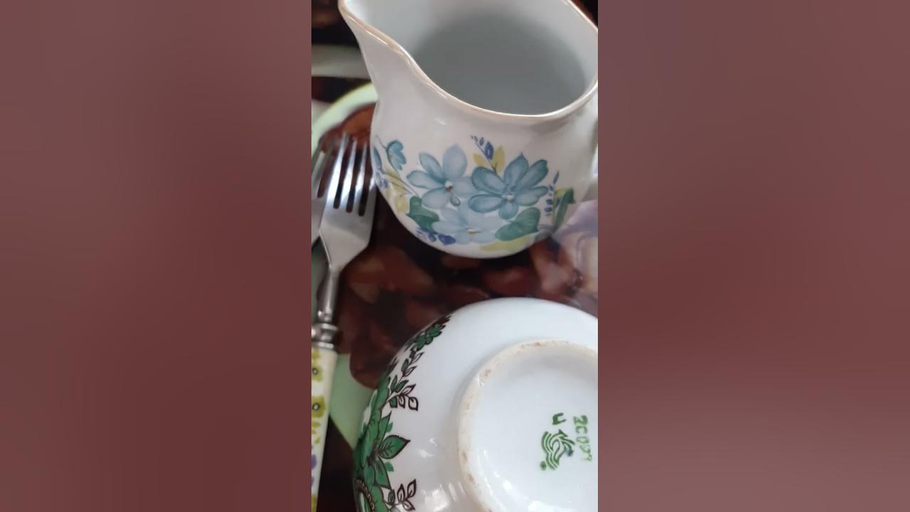 Советские вилки,пиала,молочник. - YouTube