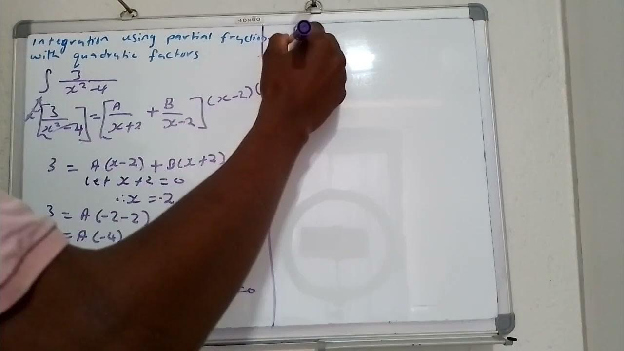 Integration using partial fractions with quadratic factors Lesson 10 - YouTube