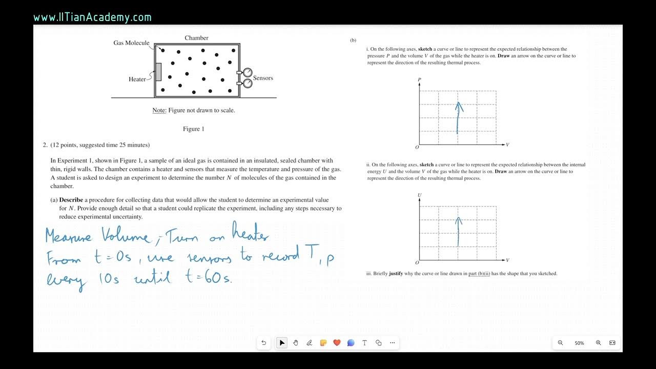 AP Physics 2: Algebra Based 2024 FRQ Video Solution Q2b - YouTube