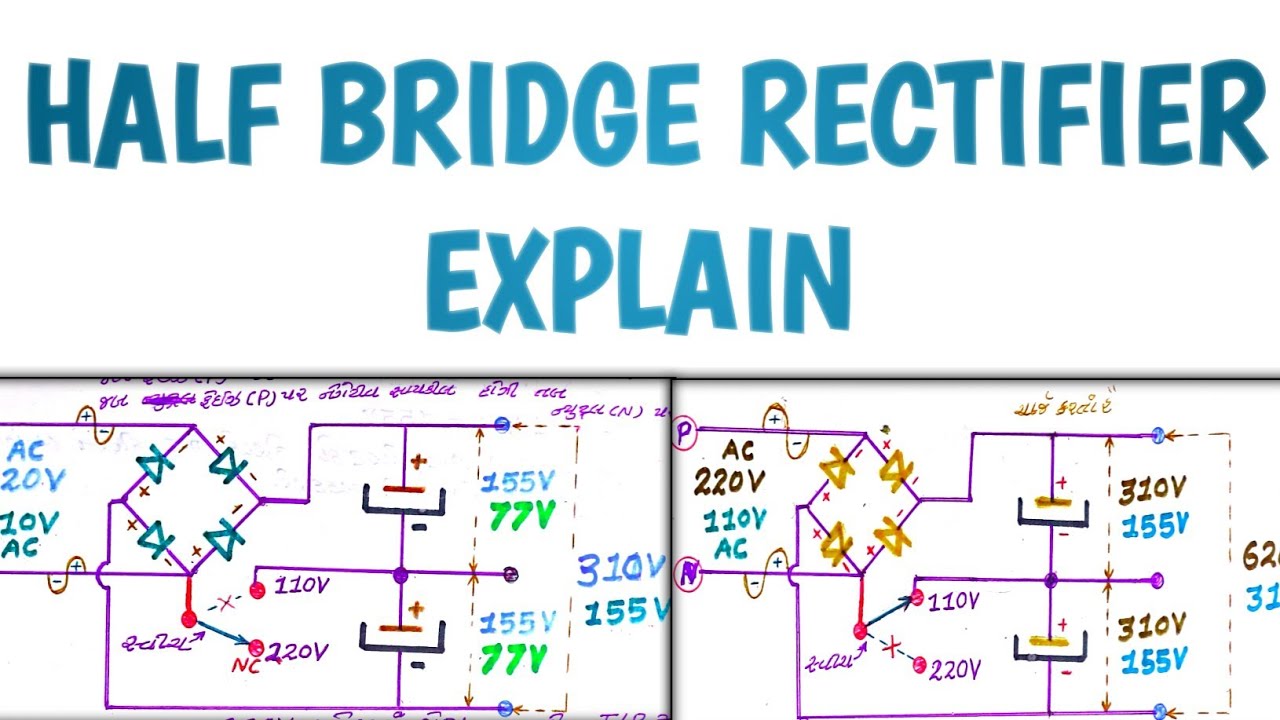 Half Bridge Rectifier Explain | #youtube #electronic #ledtvrepairing # ...