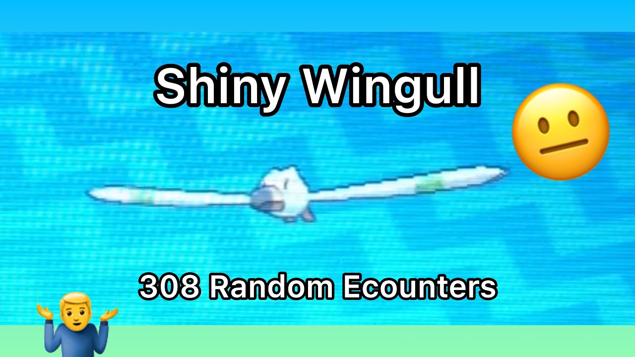 Shiny Wingull in Pokémon Moon- A low 308 Encounters - YouTube