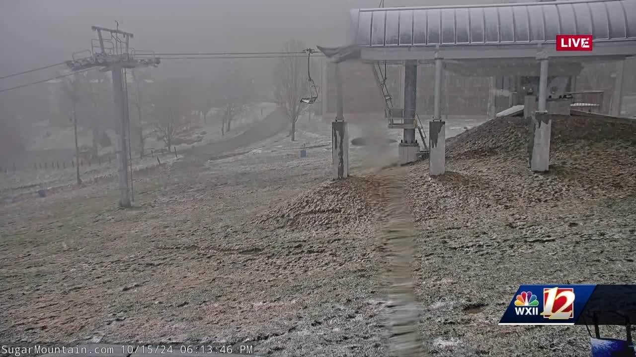 Flurries fall in Sugar Mountain, some of the first snowflakes of the ...