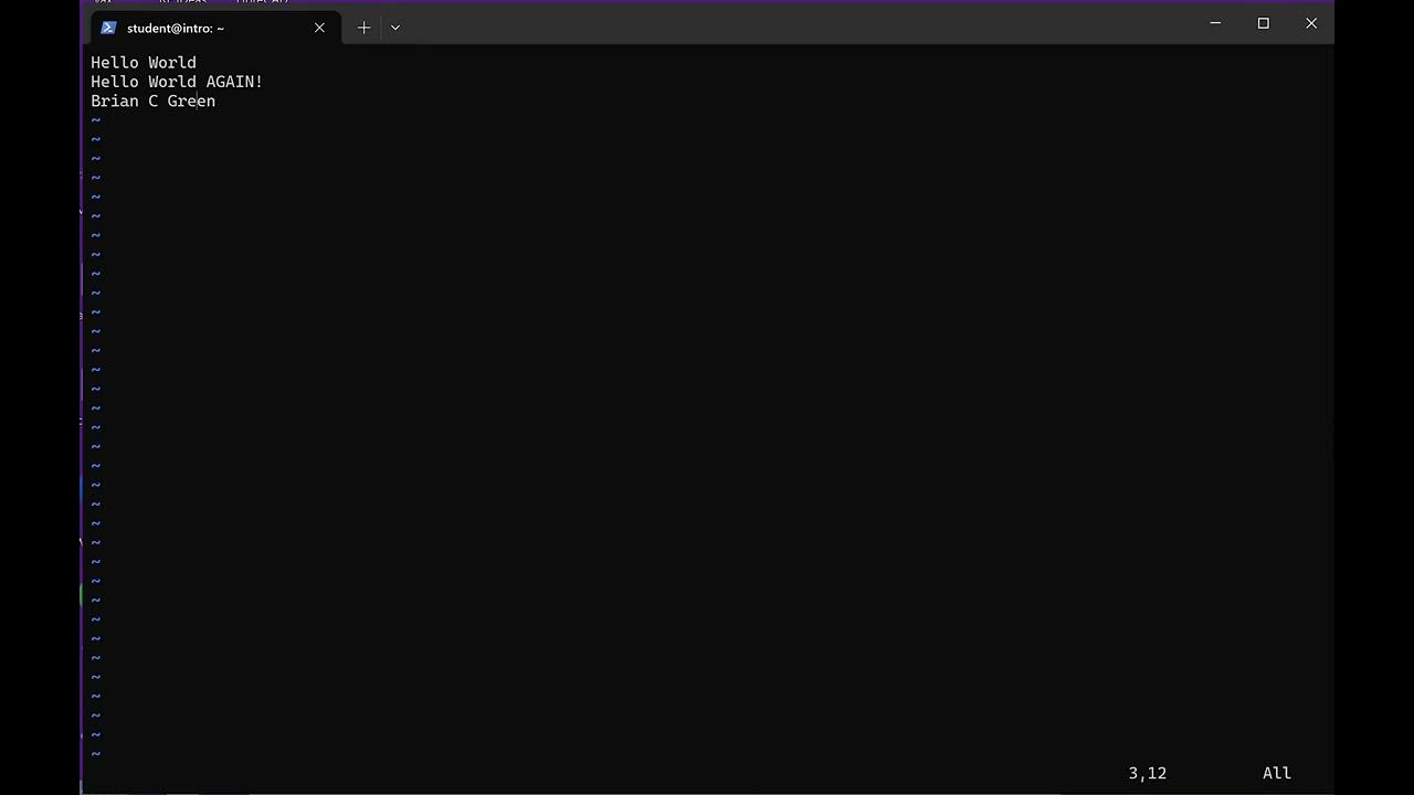 Linux Basics - 05 - Editing Text Files with VI / VIM - YouTube