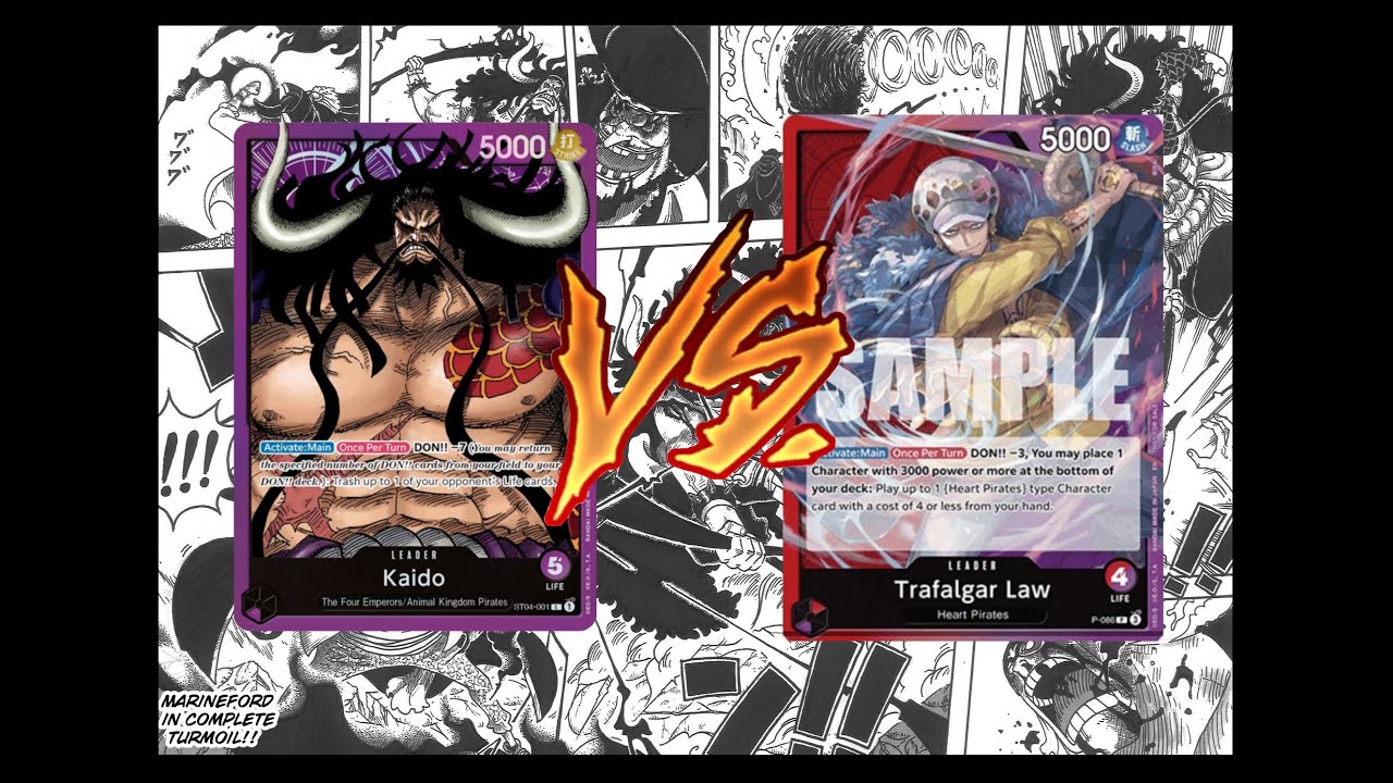 ST04 Kaido Vs Promo Trafalgar Law Red/Purple - Defeat Every Leader ...