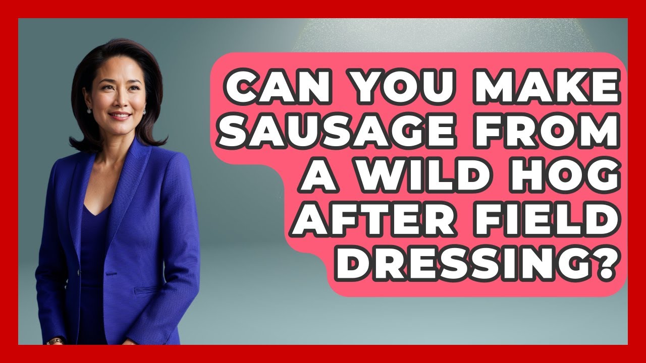 Can You Make Sausage From A Wild Hog After Field Dressing? - The ...