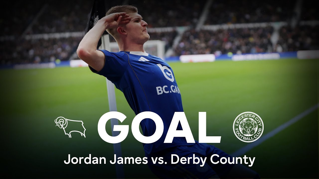 GOAL | Jordan James | Derby County 1-3 Leicester City | Sky Bet ...
