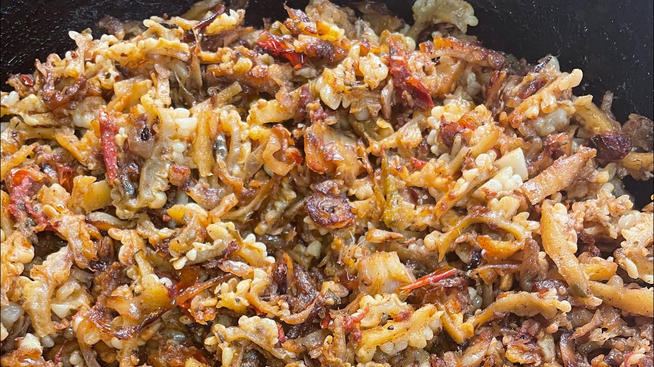 🇹🇹Fry Carali With Cod Fish - YouTube