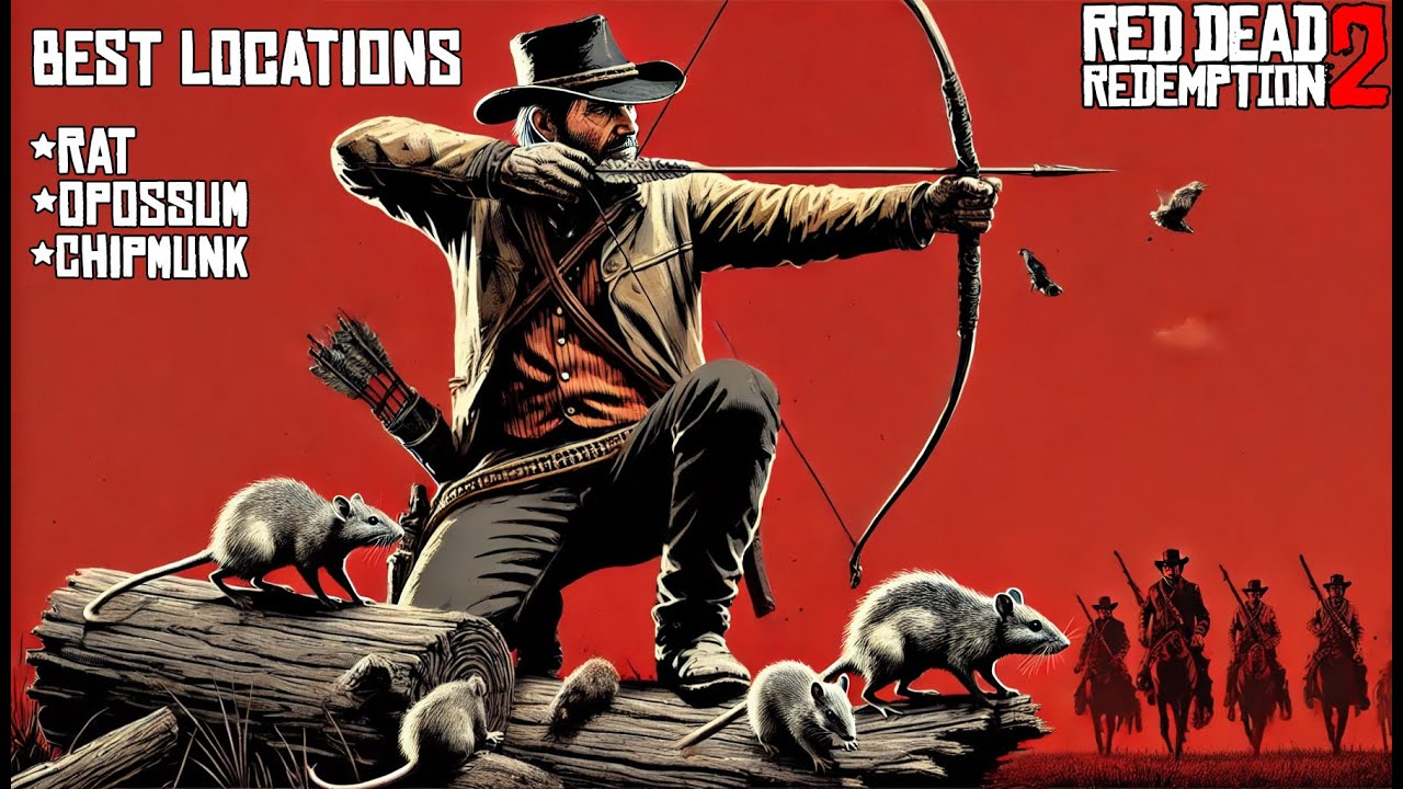 Best Locations to Find Rats, Opossums & Chipmunks in RDR2! #rdr2 # ...