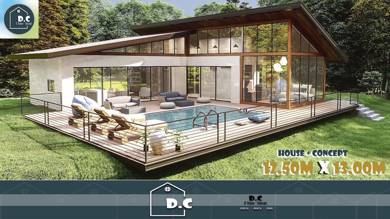 COZY RESTHOUSE DESIGN | 12.50 X 13.0 METERS | D'House+Concept # ...